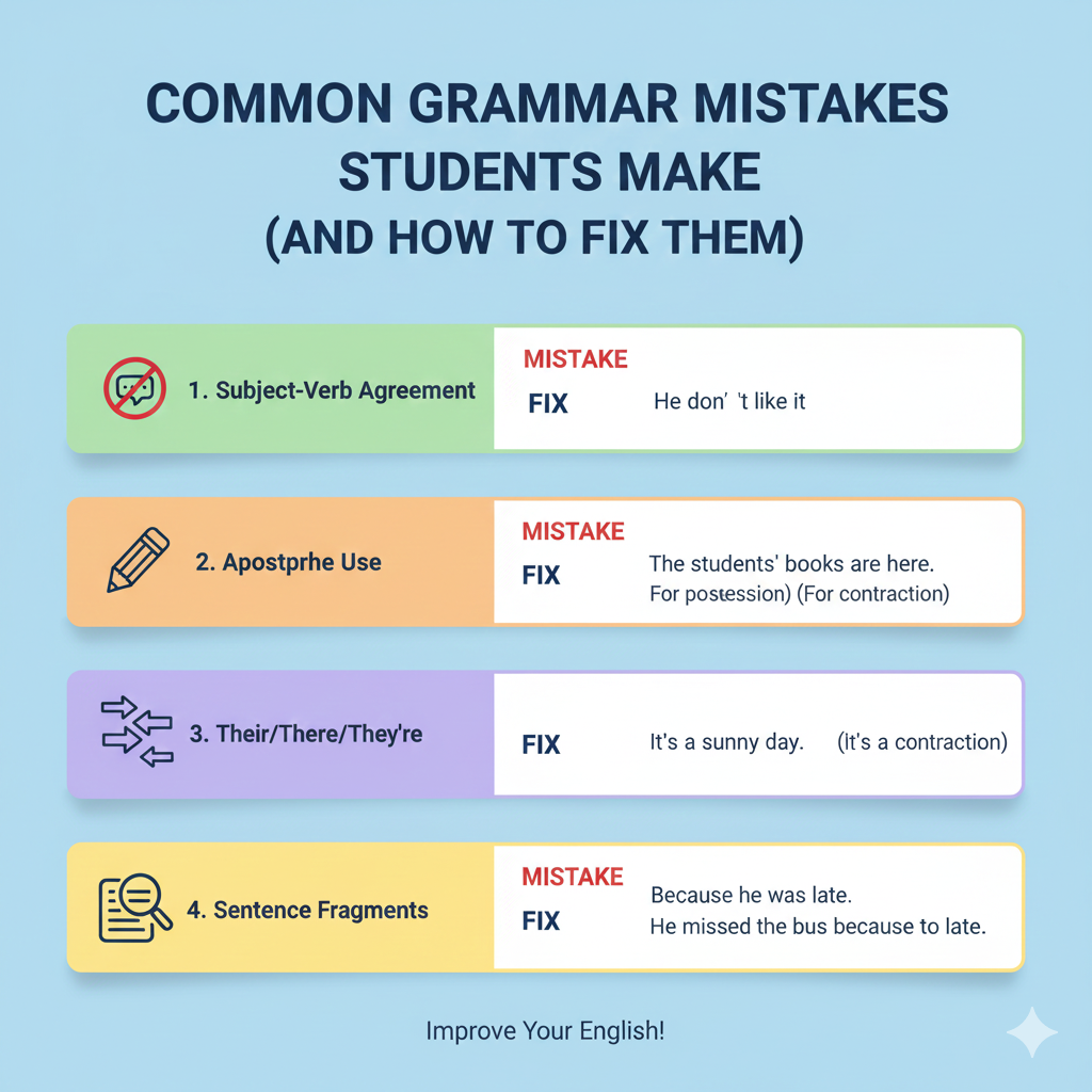 Common Grammar Mistakes: 10 Critical Errors You Must Avoid