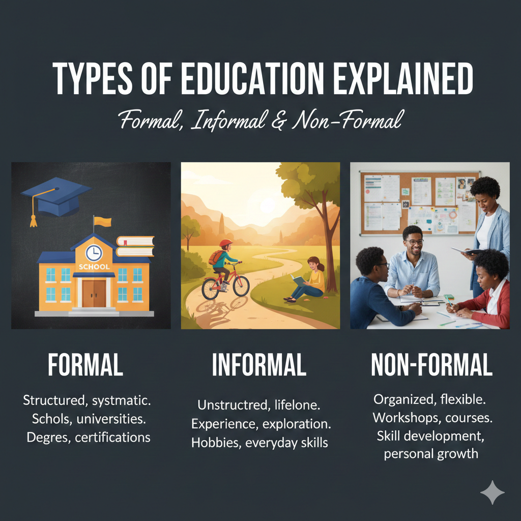 7 Essential & Powerful Types of Education That Transform Learning