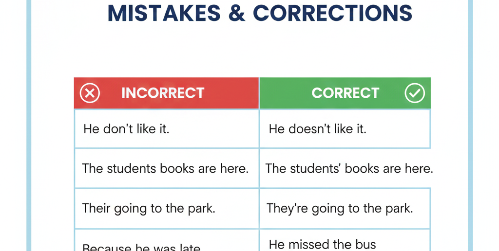 Common Grammar Mistakes: 10 Critical Errors You Must Avoid